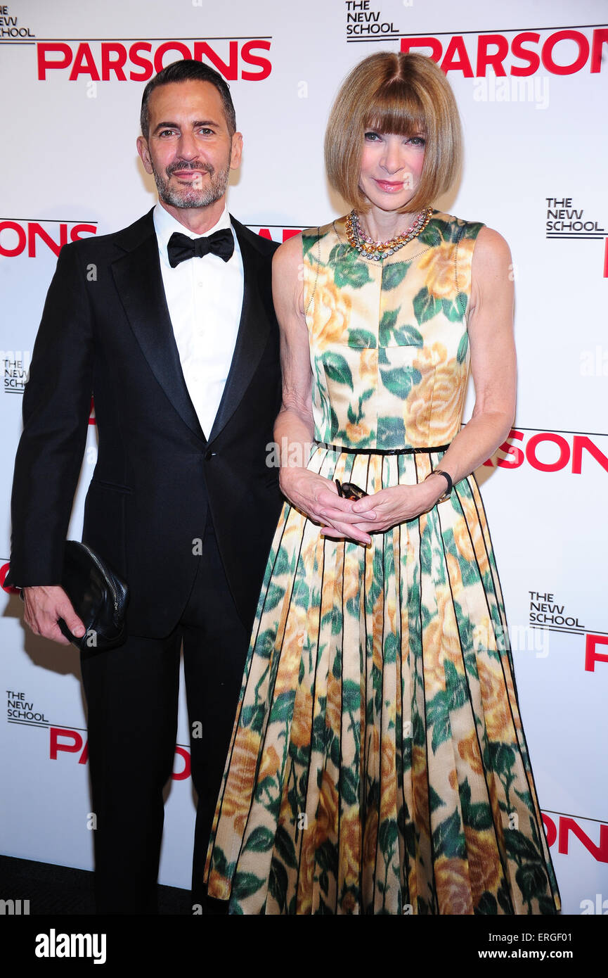 Marc Jacobs and Anna Wintour attend the 67th Annual Parsons Fashion ...