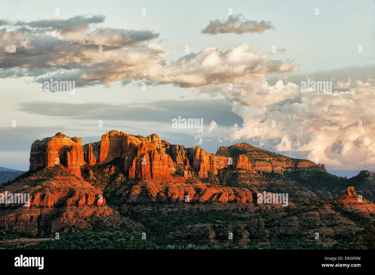 Rock erosion red light arizona hi-res stock photography and images - Alamy