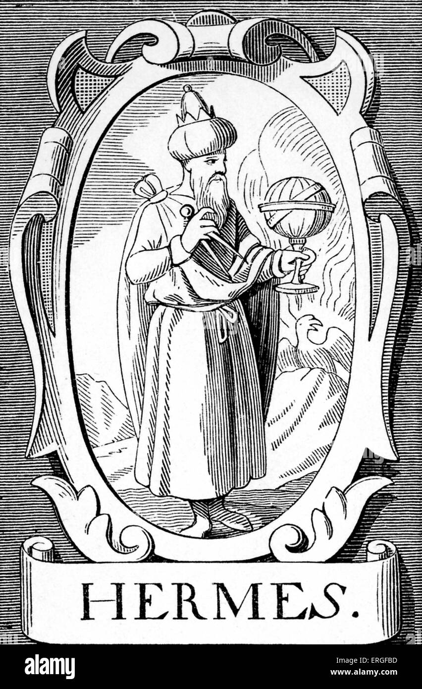 The Alchemist Hermes - after engraving by Vriese Stock Photo - Alamy
