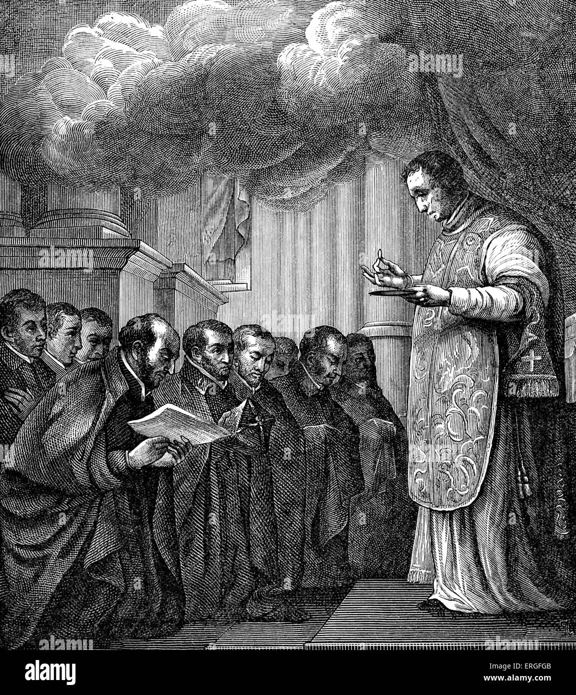 Vow of the first Companions of St Ignatius in the Church of Montmatre ...