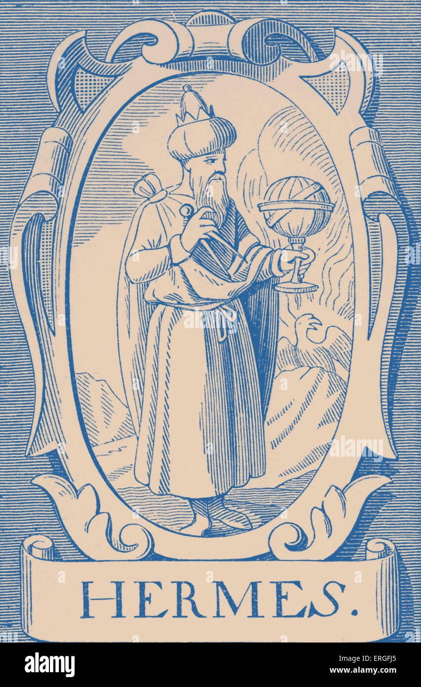 The Alchemist Hermes - after engraving by Vriese Stock Photo - Alamy