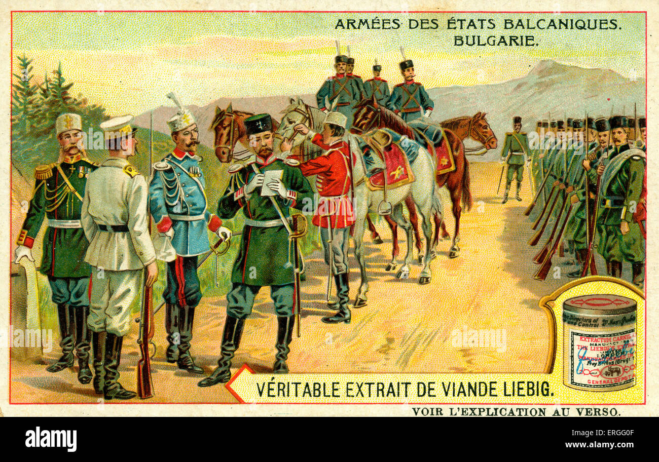 Armies of the Balkan States: Bulgaria. 1910. (French: Armées des États ...