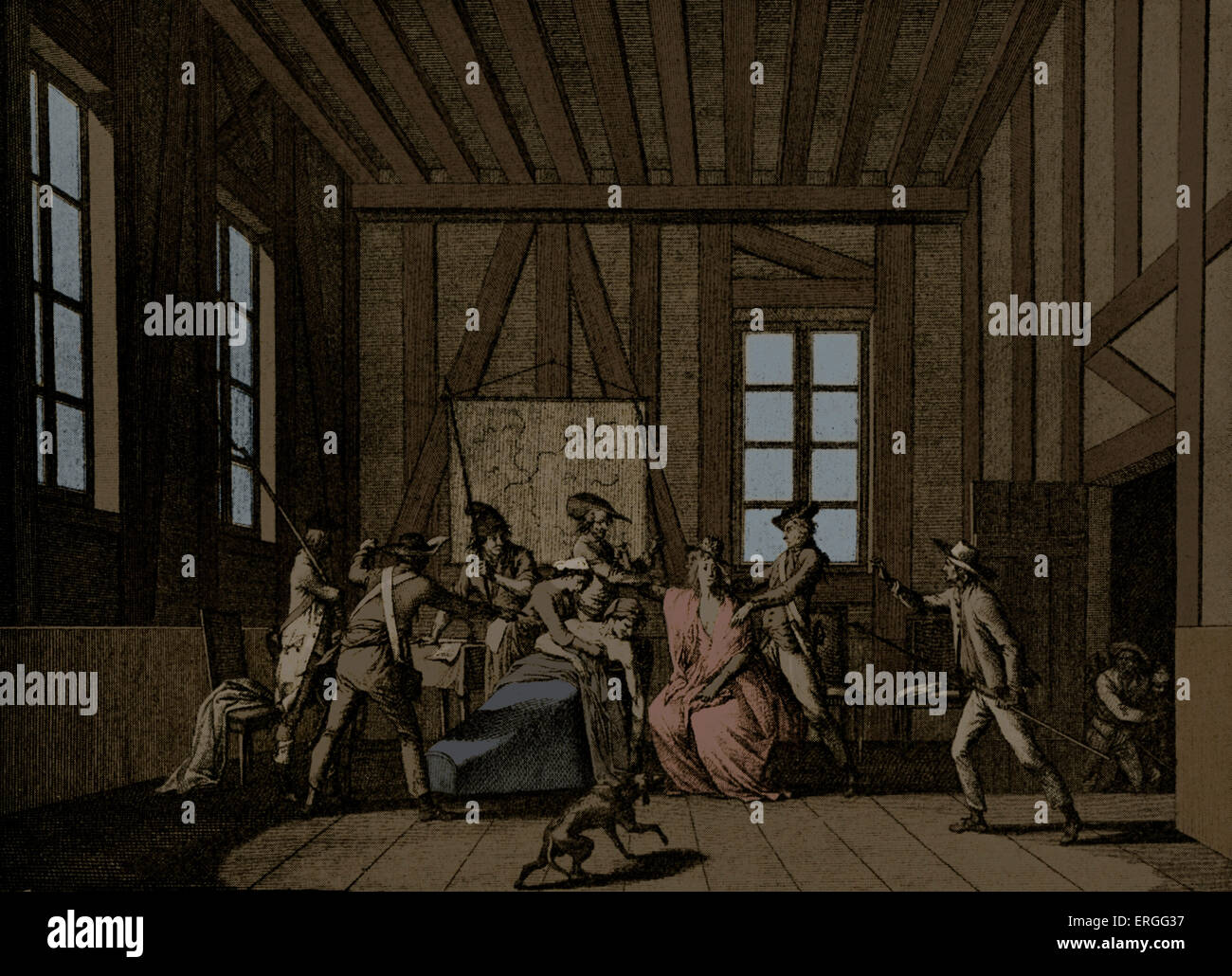 Charlotte corday about to stab marat hi-res stock photography and ...