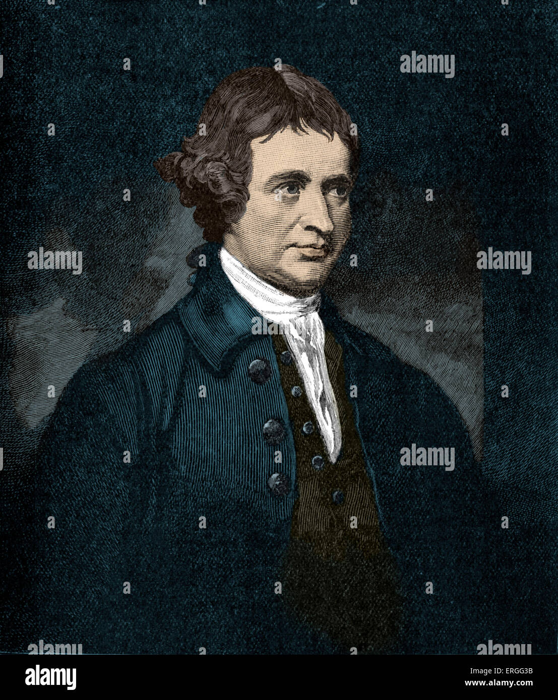 Edmund Burke - portrait after George Romney. Anglo-Irish politician and ...
