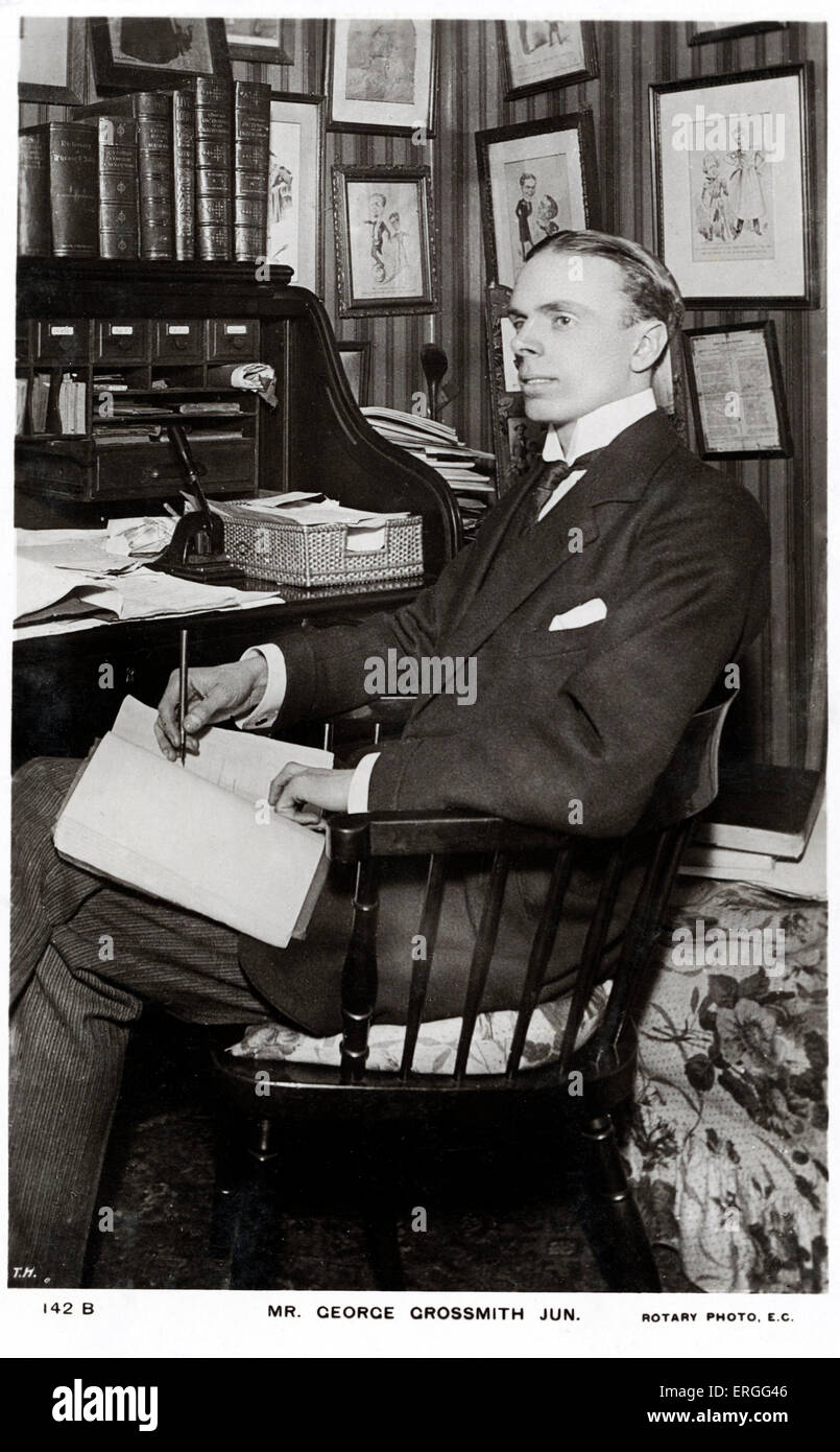 George Grossmith, Jr.- portrait of British actor, theatre producer ...