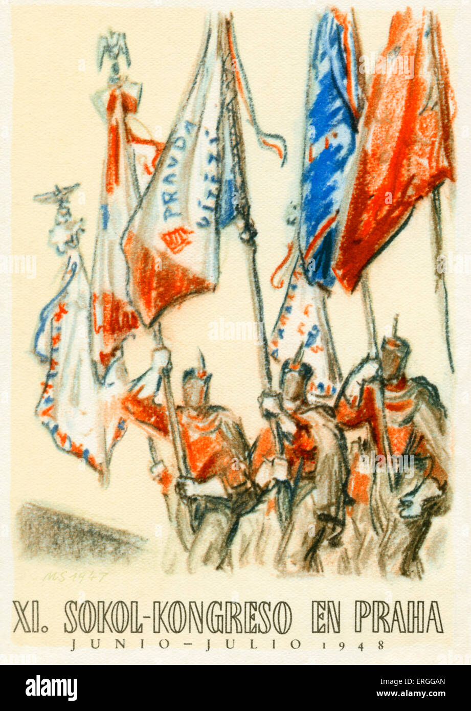 11th Sokol Congress (XI. Sokol - Kongreso), Prague, June - July 1948 ...