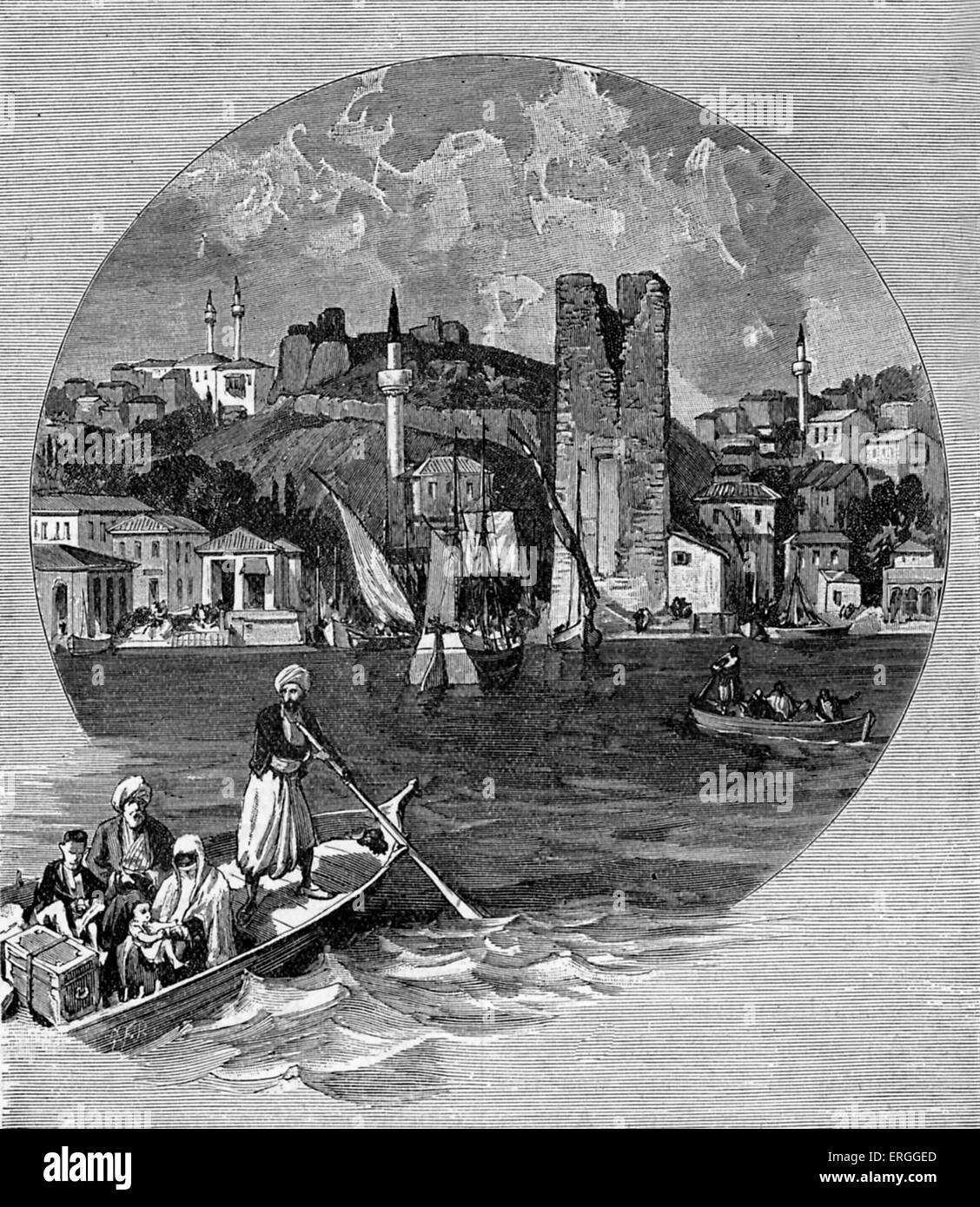 Gallipoli, late 19th century. Penisular located on Turkish Thrace (or ...