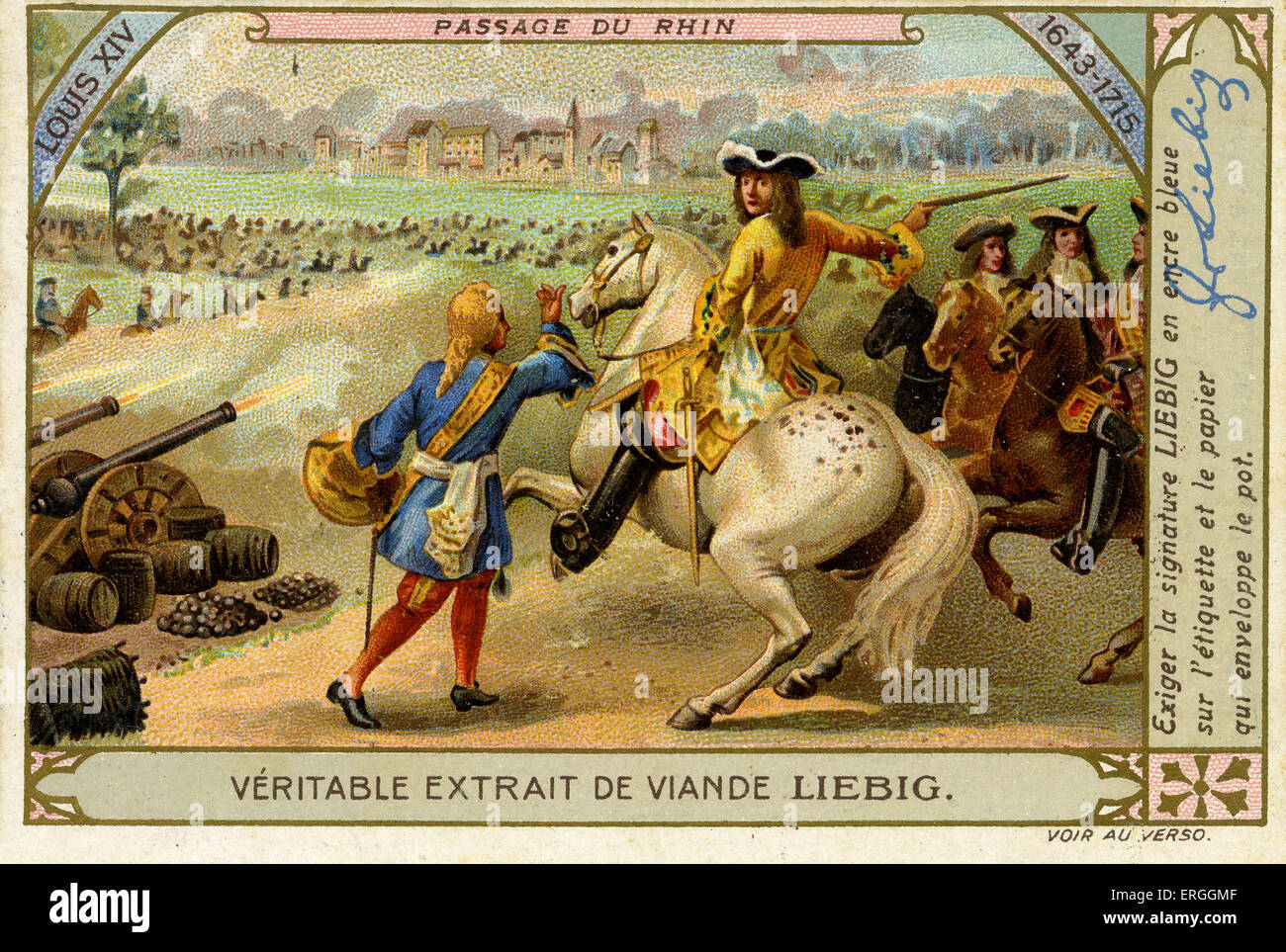 Life of Louis XIV: The French Army Crossing the Rhine at Lobith, 12 ...