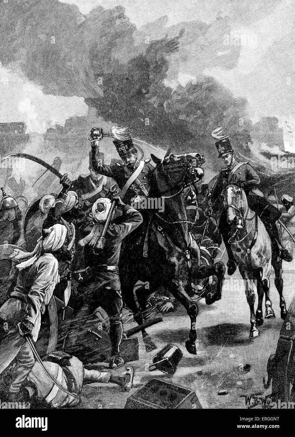 Battle of Sobraon: Thackwell . 10 February 1846. Battle between forces ...