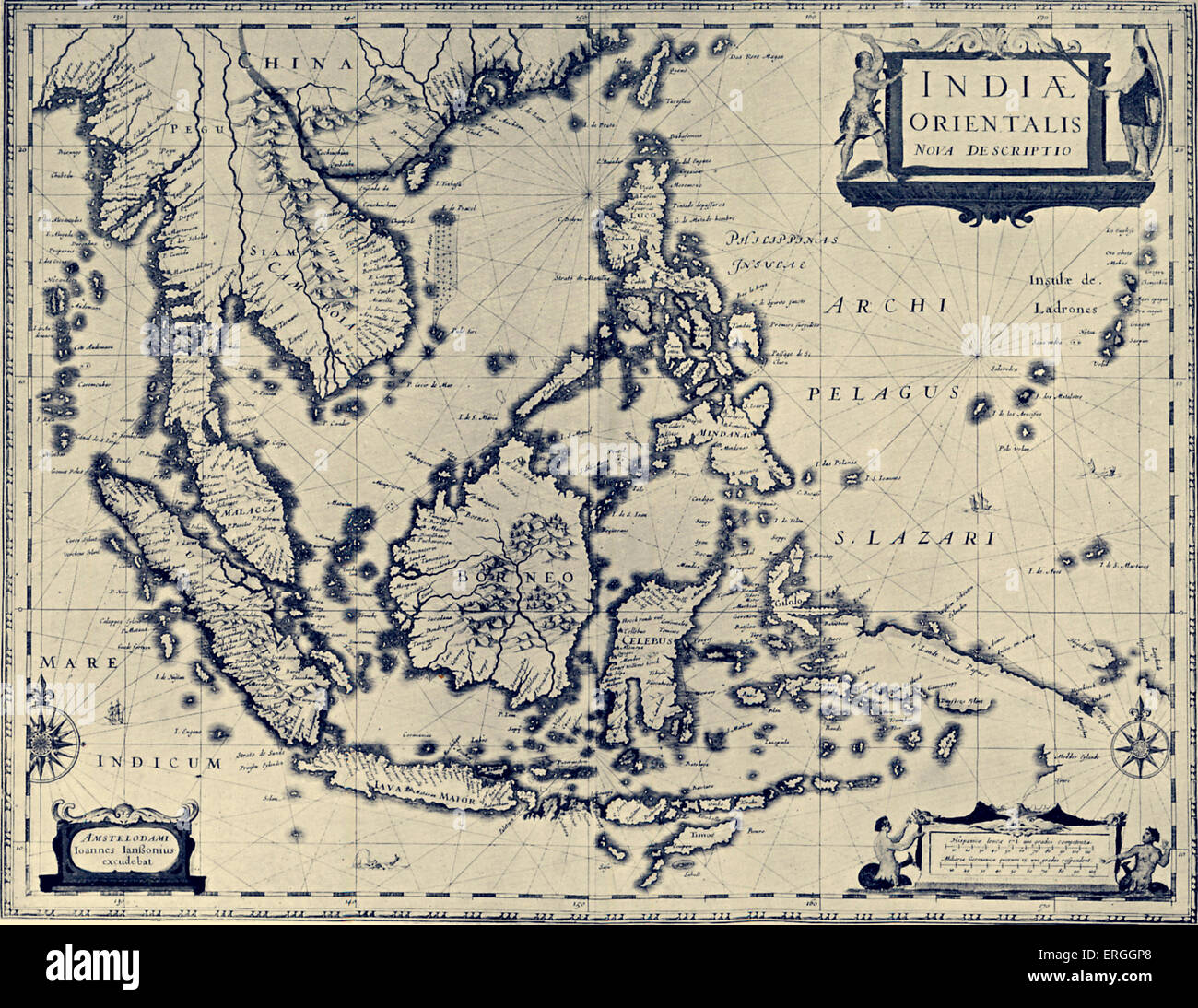 Map of the Indian Archipelago published in Gerardus Mercator's Atlas ...