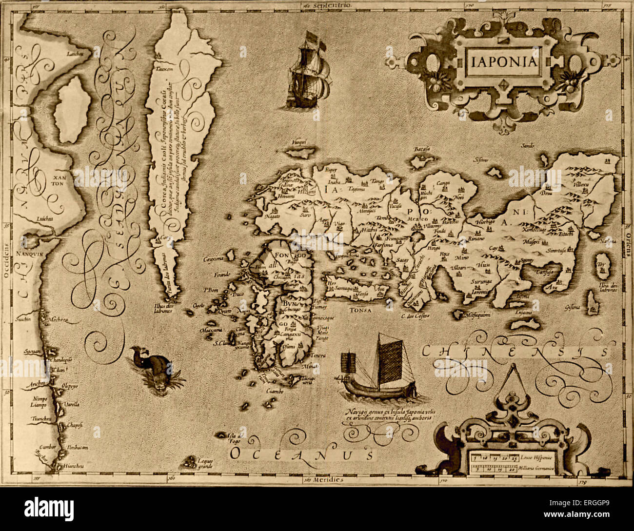 Japanese islands map hi-res stock photography and images - Alamy