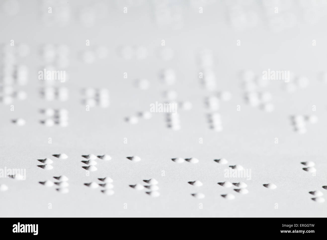 Braille text on paper - USA Stock Photo - Alamy