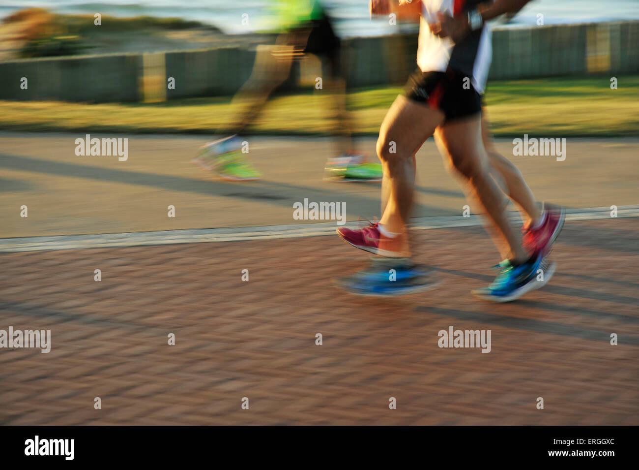 Three joggers hi-res stock photography and images - Alamy