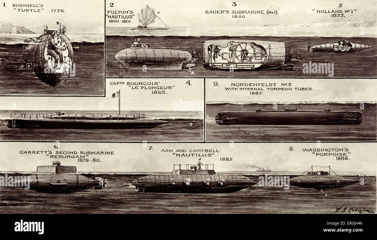 Submarine drawing hi-res stock photography and images - Alamy