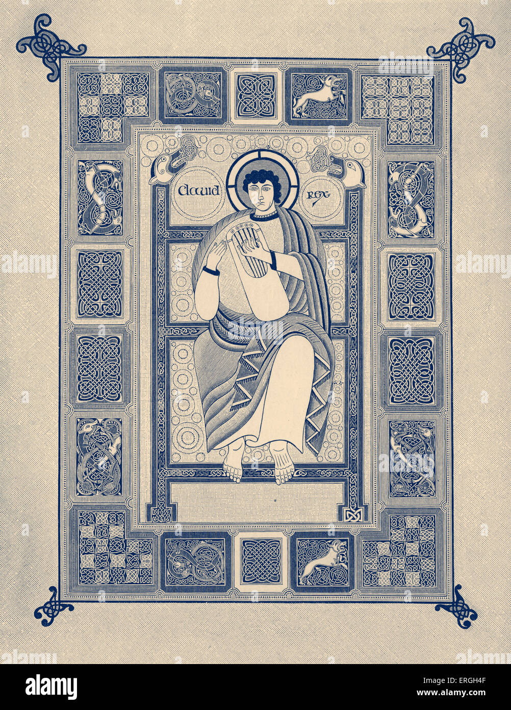 David as Psalmist (composer of Psalms) - traditionally ascribed to Bede ...