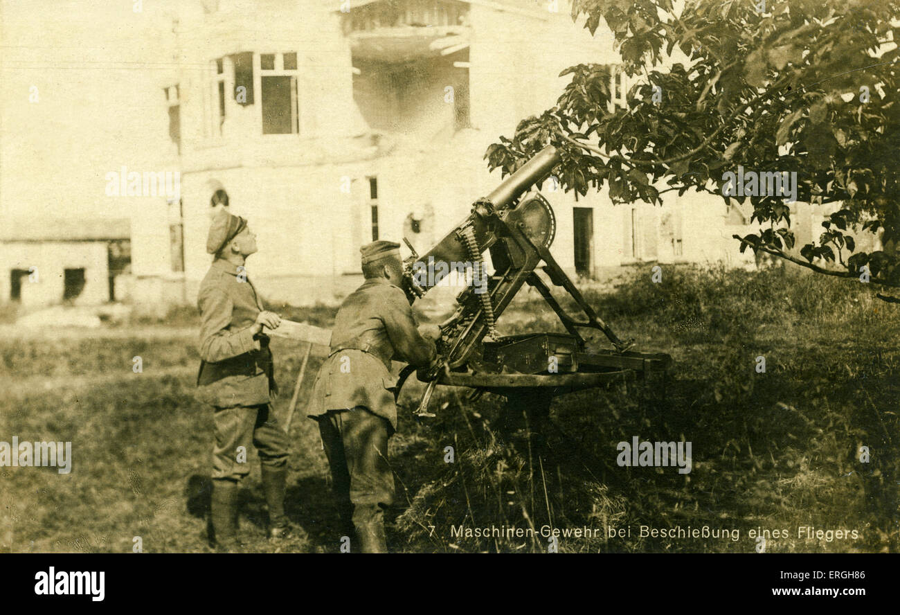 German machine gun ww1 High Resolution Stock Photography and Images - Alamy
