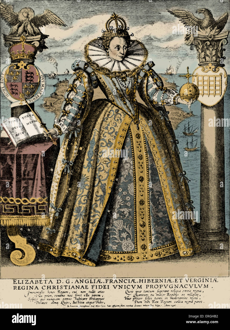 Queen Elizabeth I - portrait. Queen regnant of England and Queen ...