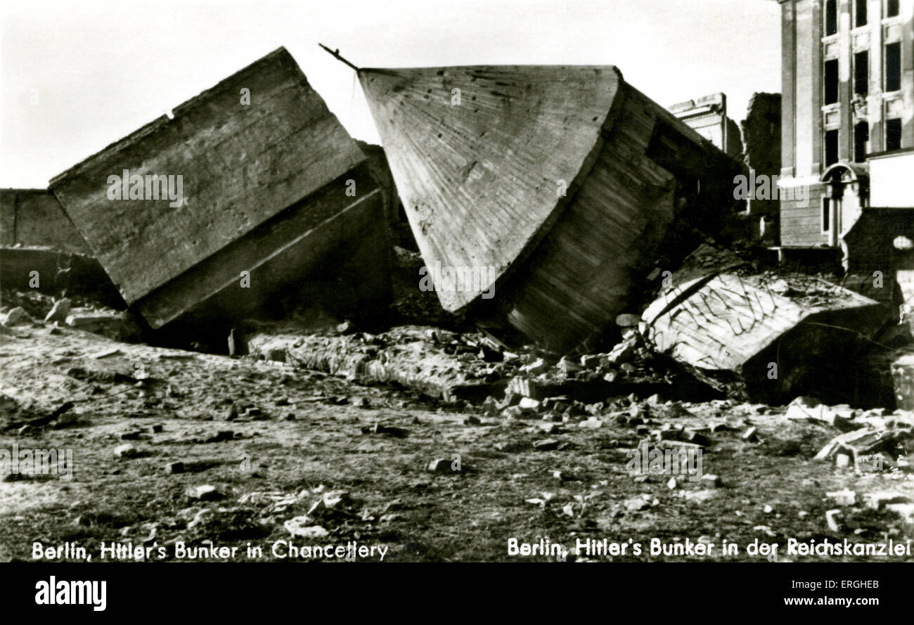 World War 2: Hitler's Bunker in the Chancellery, Berlin (German ...