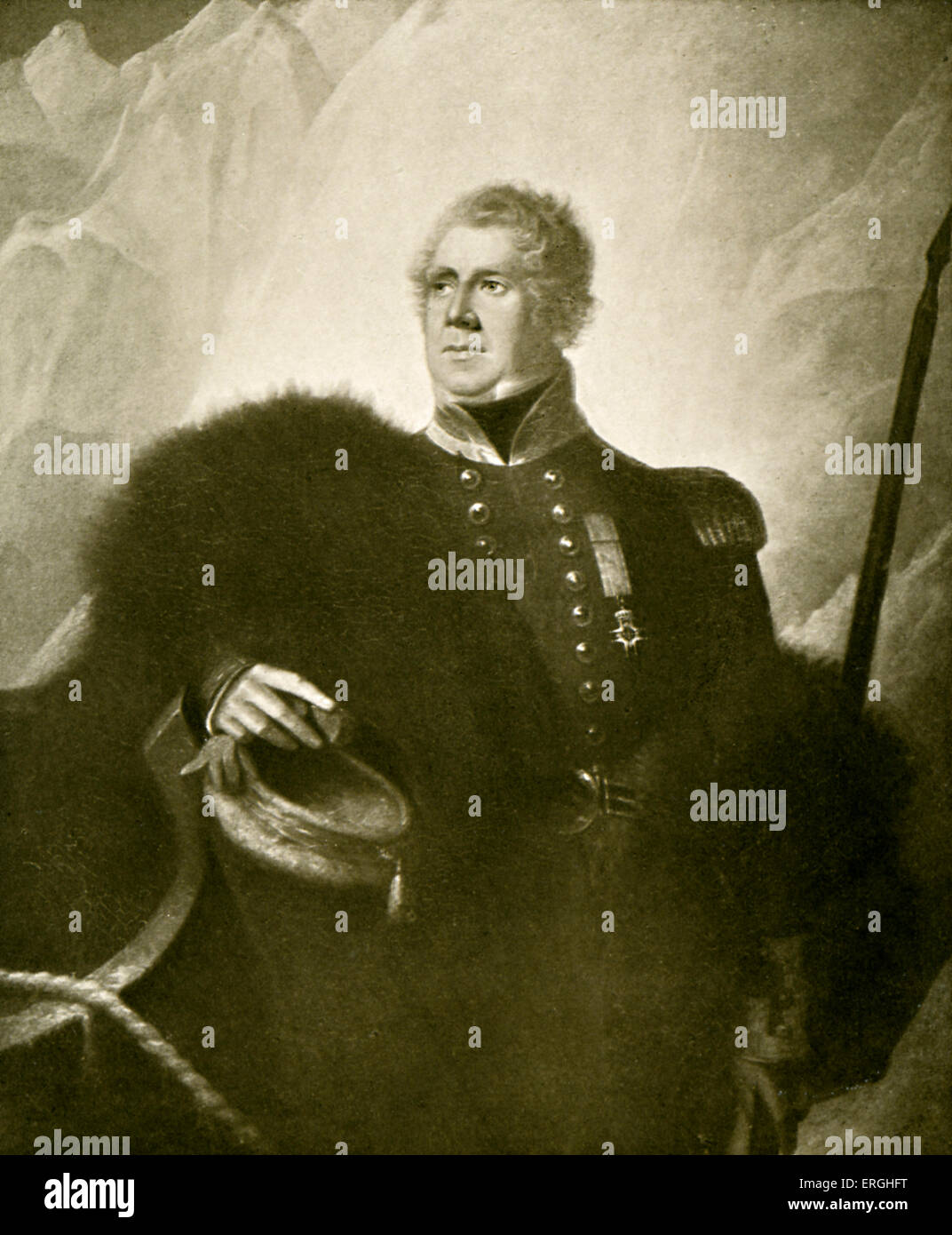 Sir John Ross - portrait. Scottish rear admiral and Arctic explorer, 24 ...