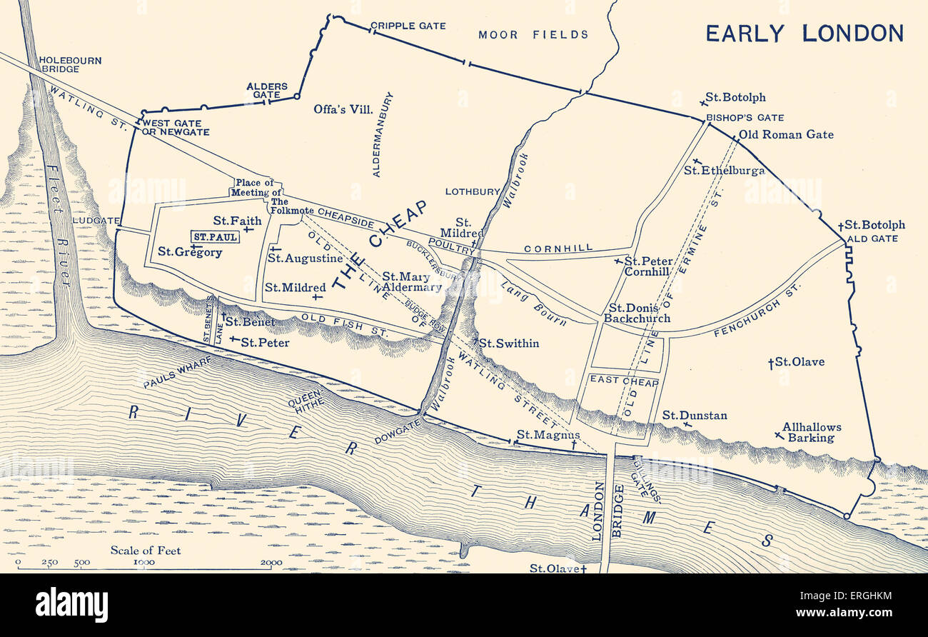 Map of britain 11th century hi-res stock photography and images - Alamy