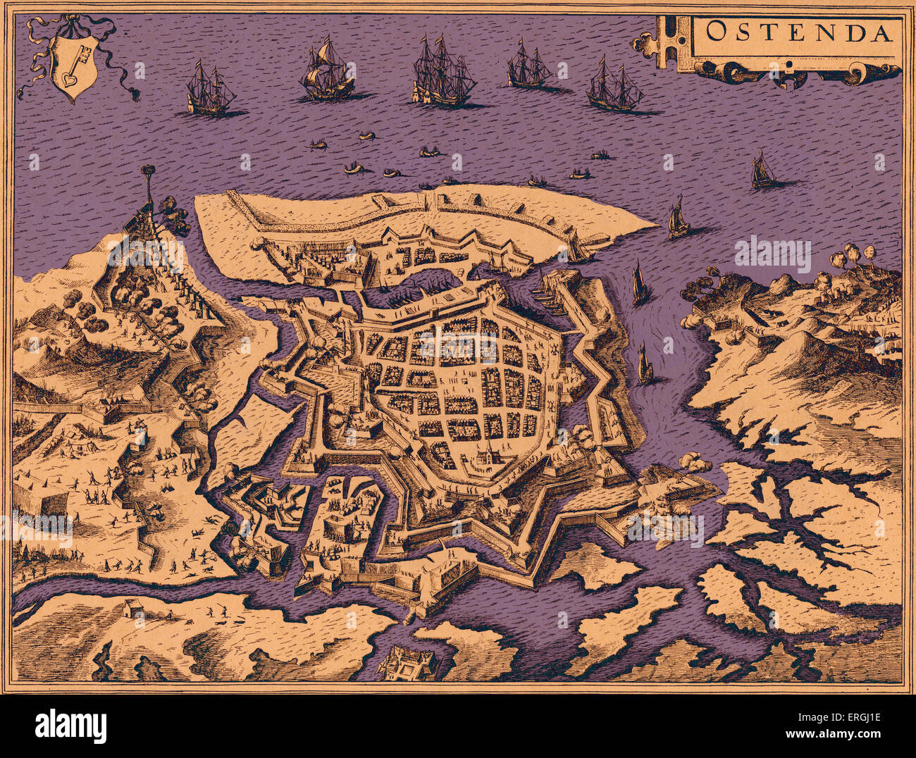 Ostend map hi-res stock photography and images - Alamy