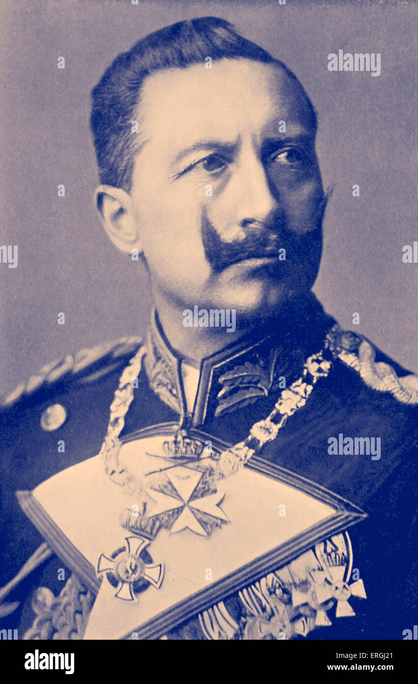 Wilhelm II , German Emperor from 1888 - 1941. The last emperor of ...