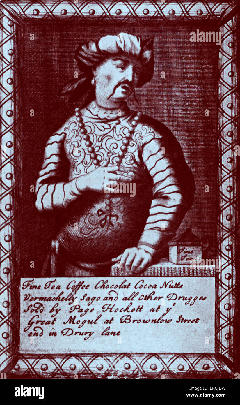 18th century advertisement for tea. Tea merchant's trade card. Reads ... 18th century advertisement for tea. Tea merchant's trade card. Reads ...