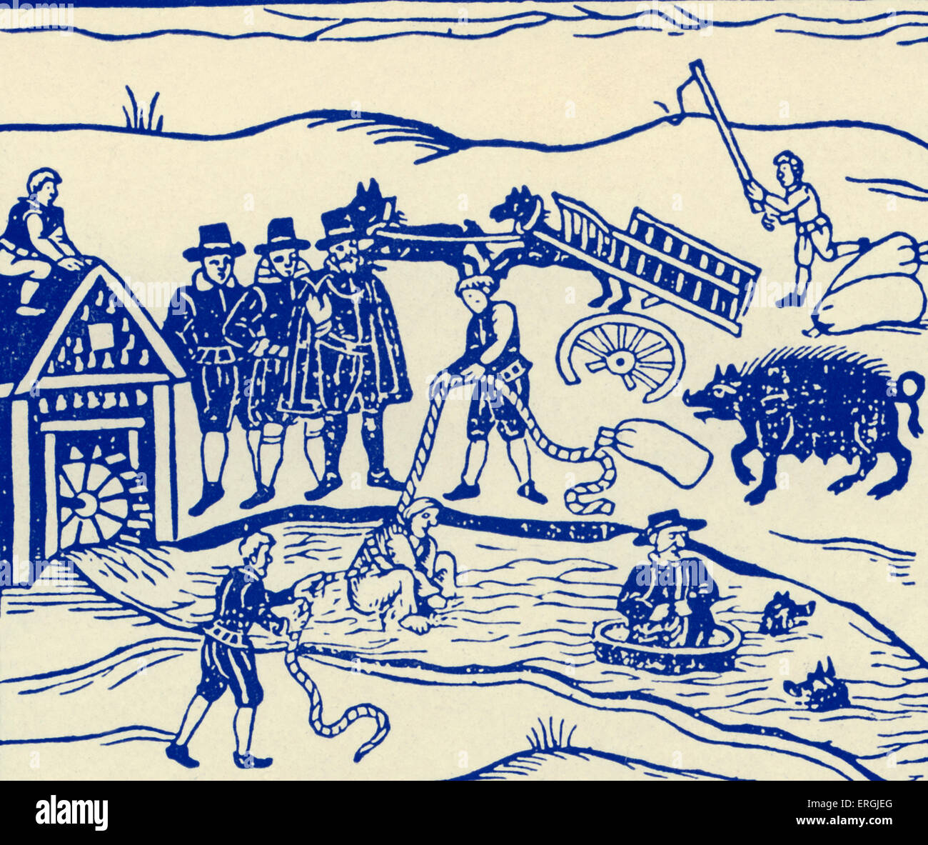 Trial by water witchcraft hi-res stock photography and images - Alamy