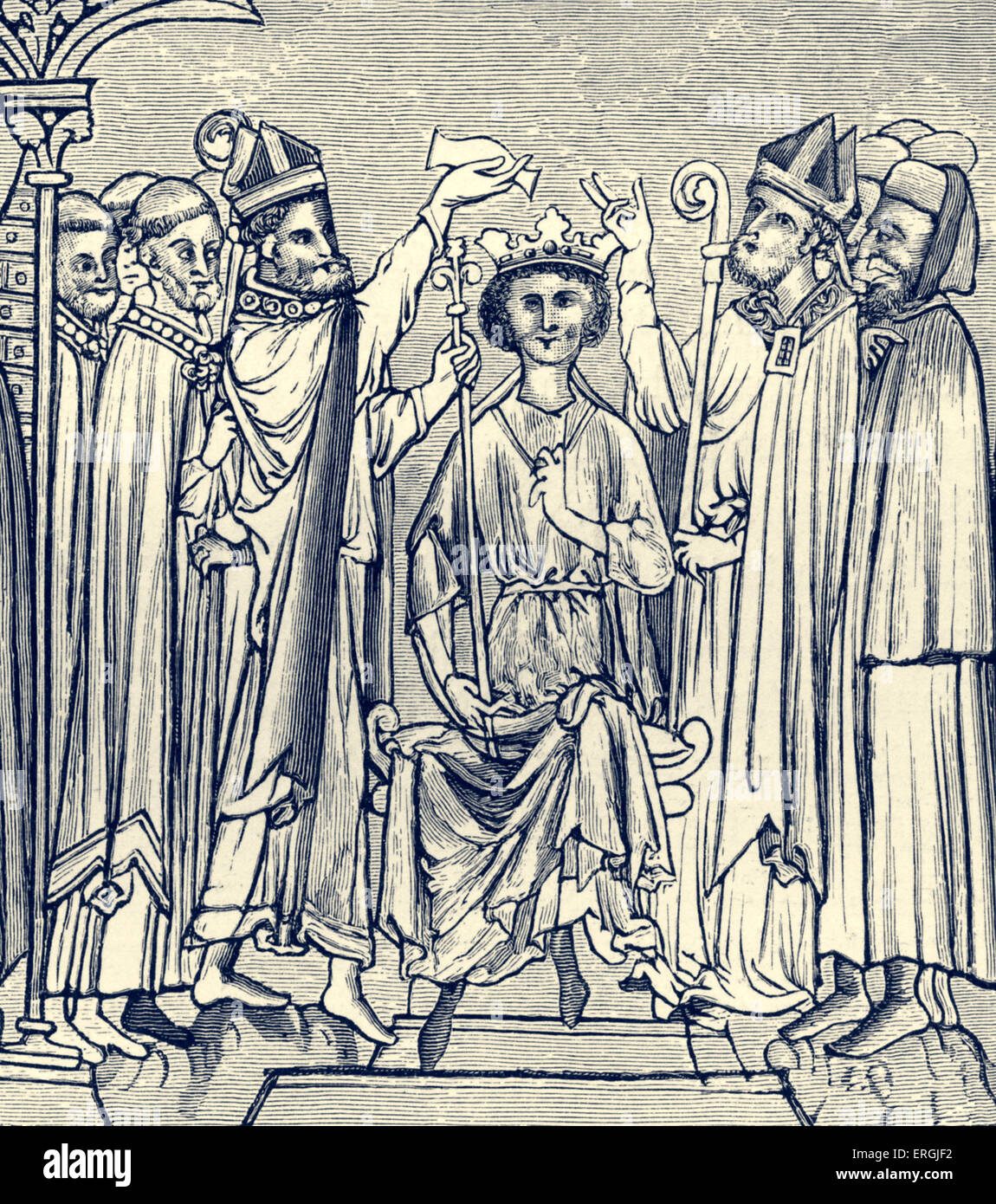 Coronation medieval king england hi-res stock photography and images ...