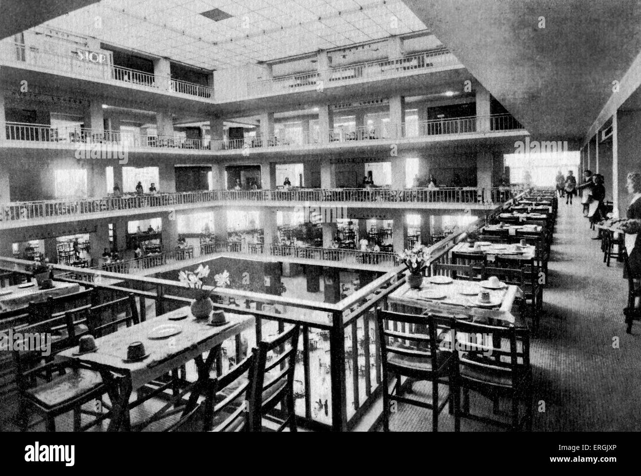 Snack floors at Alexander Club, Rome during World War 2. Recreational ...