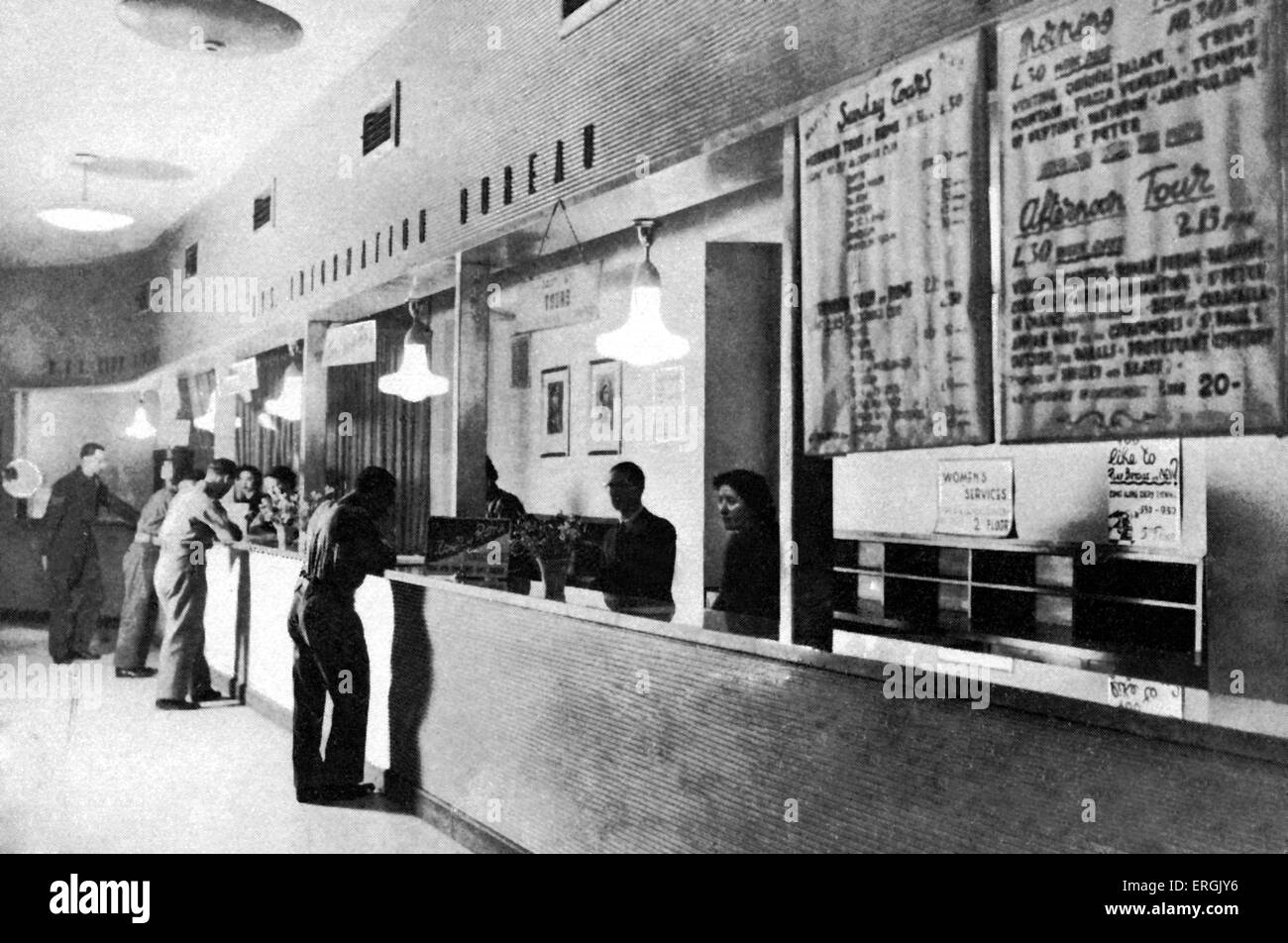 Alexander Club, Rome during World War 2. Recreational establishment for ...
