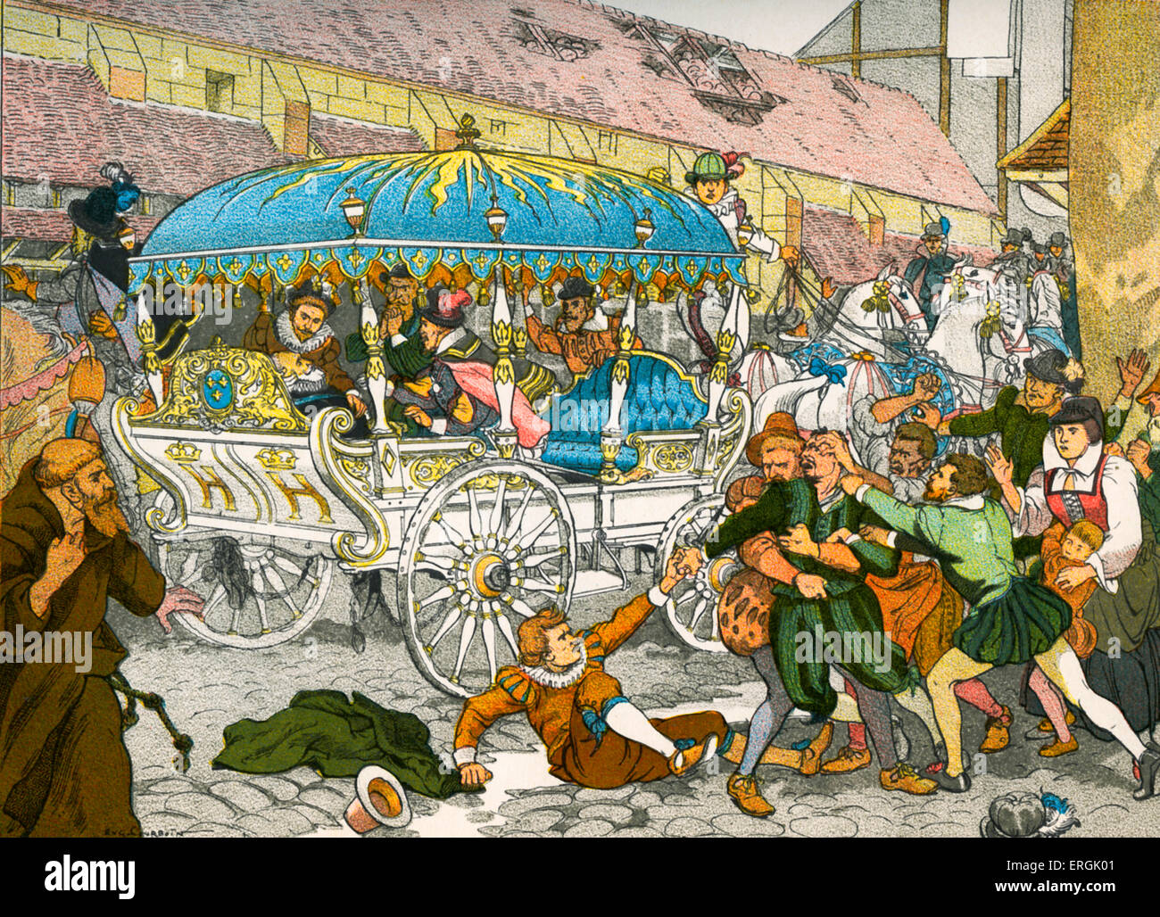 Assassination of Henry IV of France by François Ravaillac - from ...