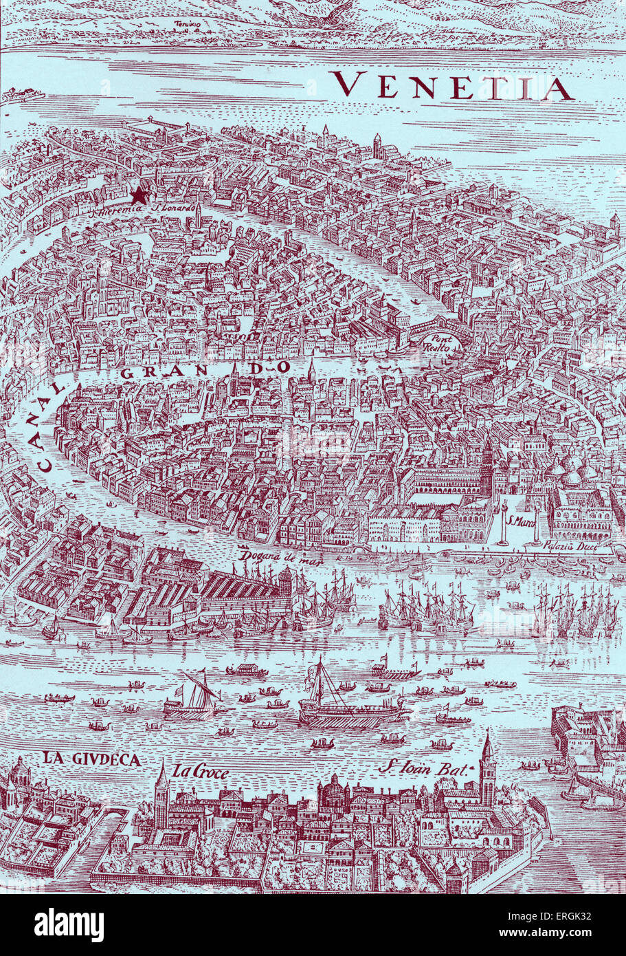Map of venice 17th century hi-res stock photography and images - Alamy