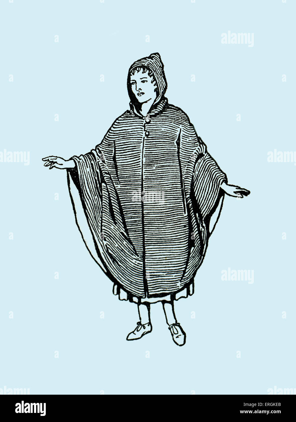 Historical Roman fashion- paenula. A Greek style cloak. Herbert Norris ...