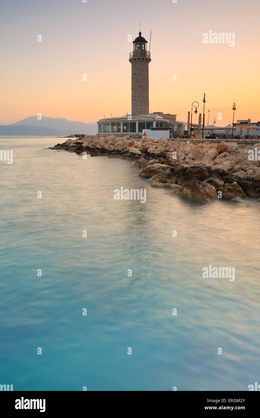 Lighthouse in Patras, Greece Stock Photo - Alamy