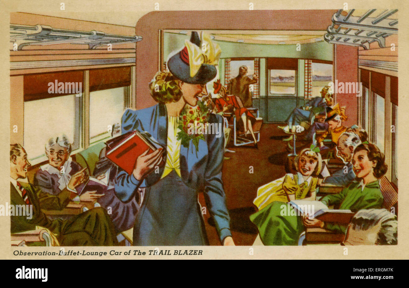Buffet car in the Trail Blazer- a coach only passenger train operared ...