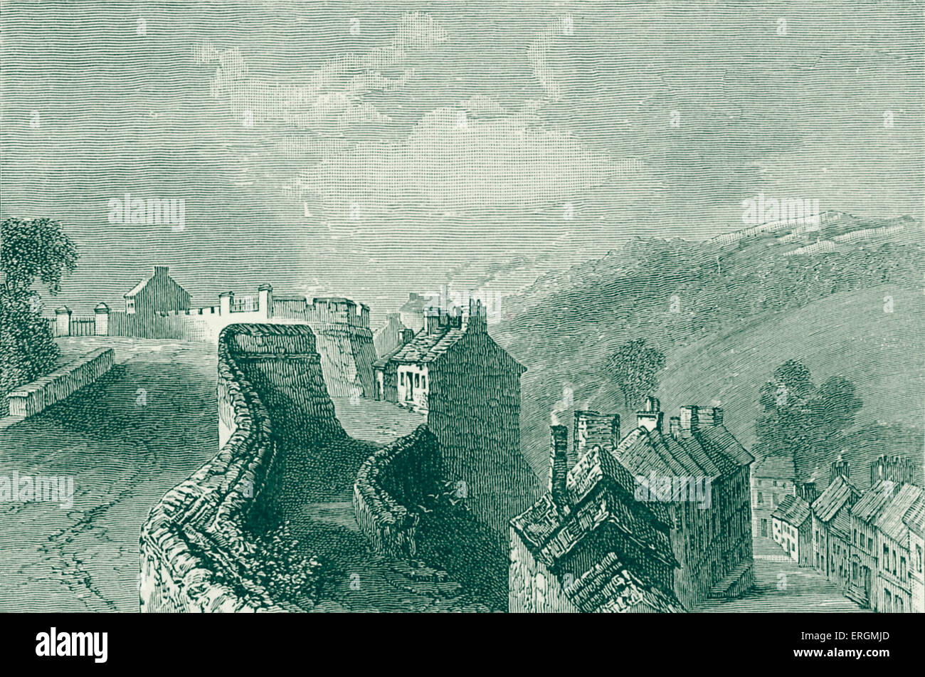 The Walls of Derry (Londonderry), after an illustration by W. H ...