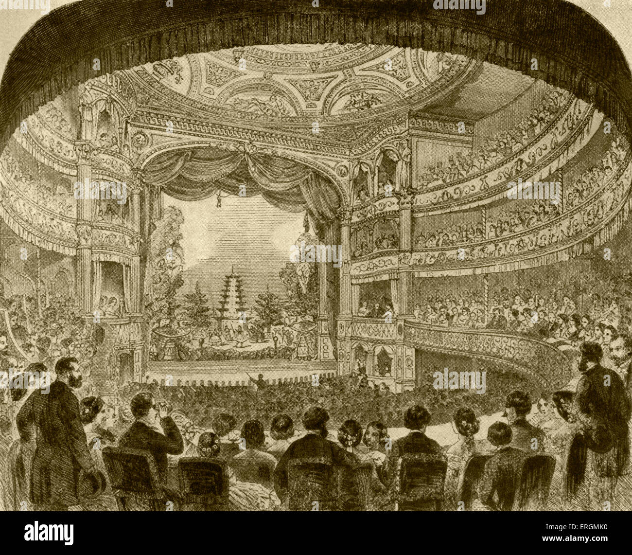 The Adelphi Theatre, London, 1860. The Adelphi theatre was first opened ...