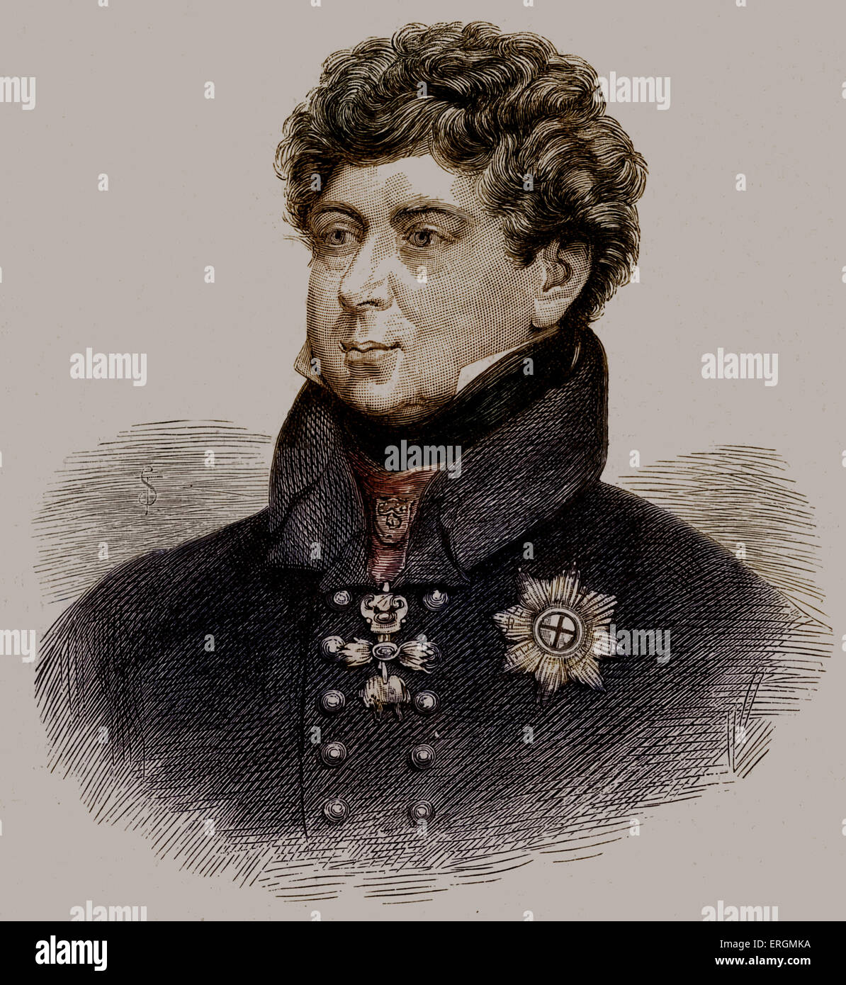 King george iv portrait hi-res stock photography and images - Alamy
