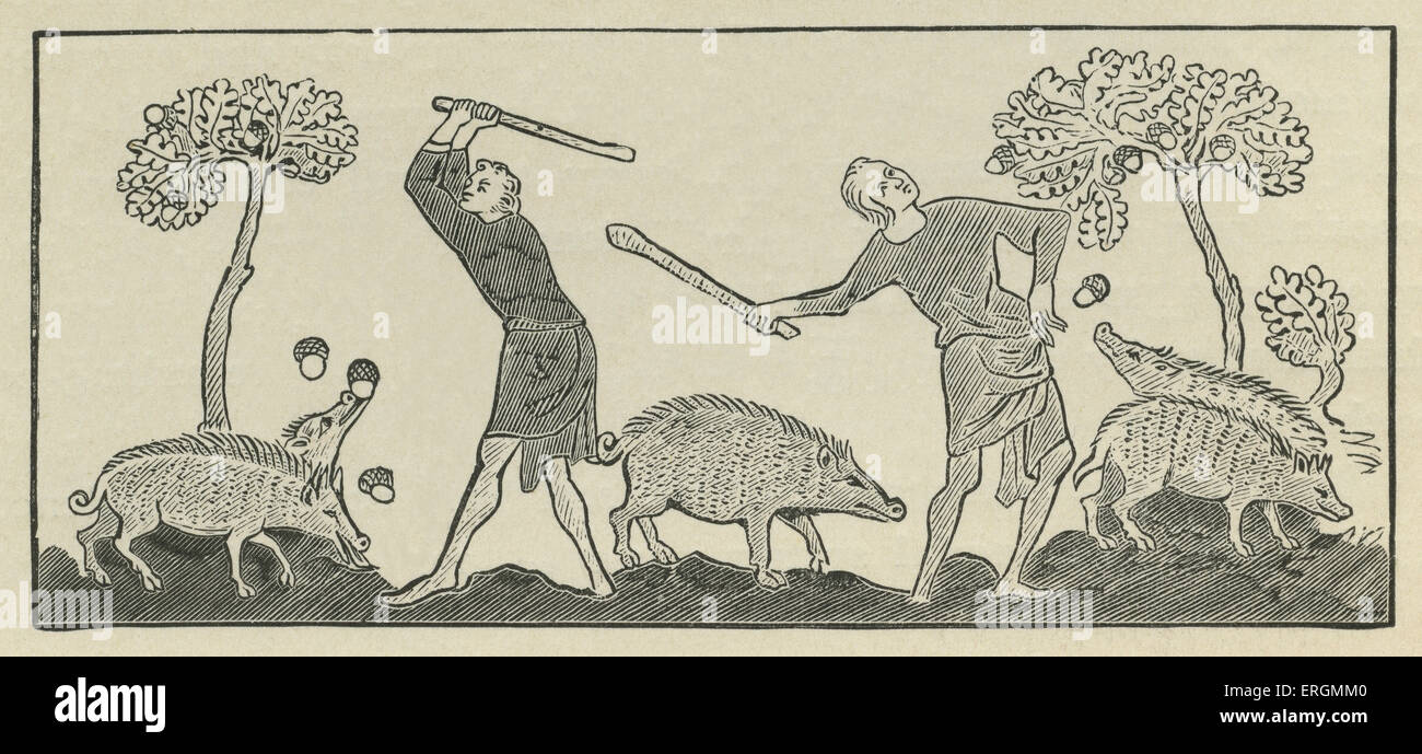 Medieval peasant manuscript hi-res stock photography and images - Alamy