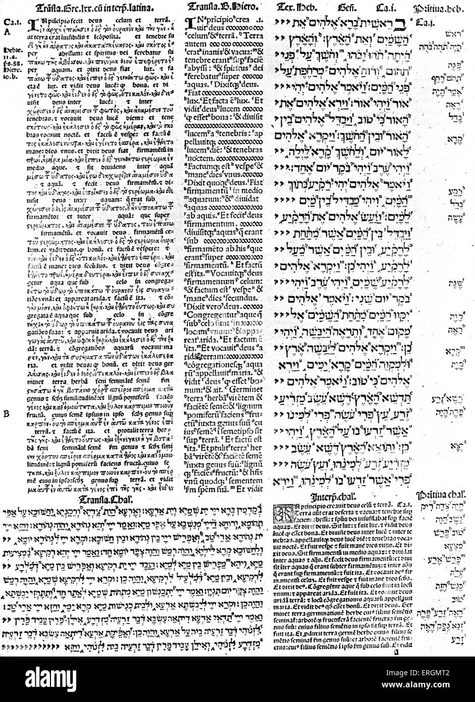 Polyglot bible Black and White Stock Photos & Images - Alamy