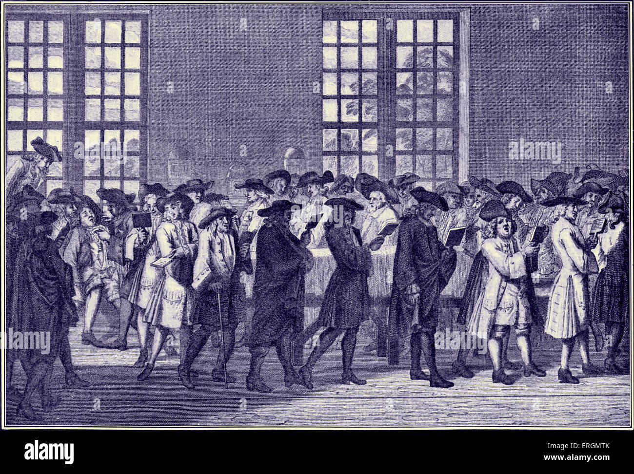 Sephardic Jews (from the Iberian Peninsula) in funeral procession round ...