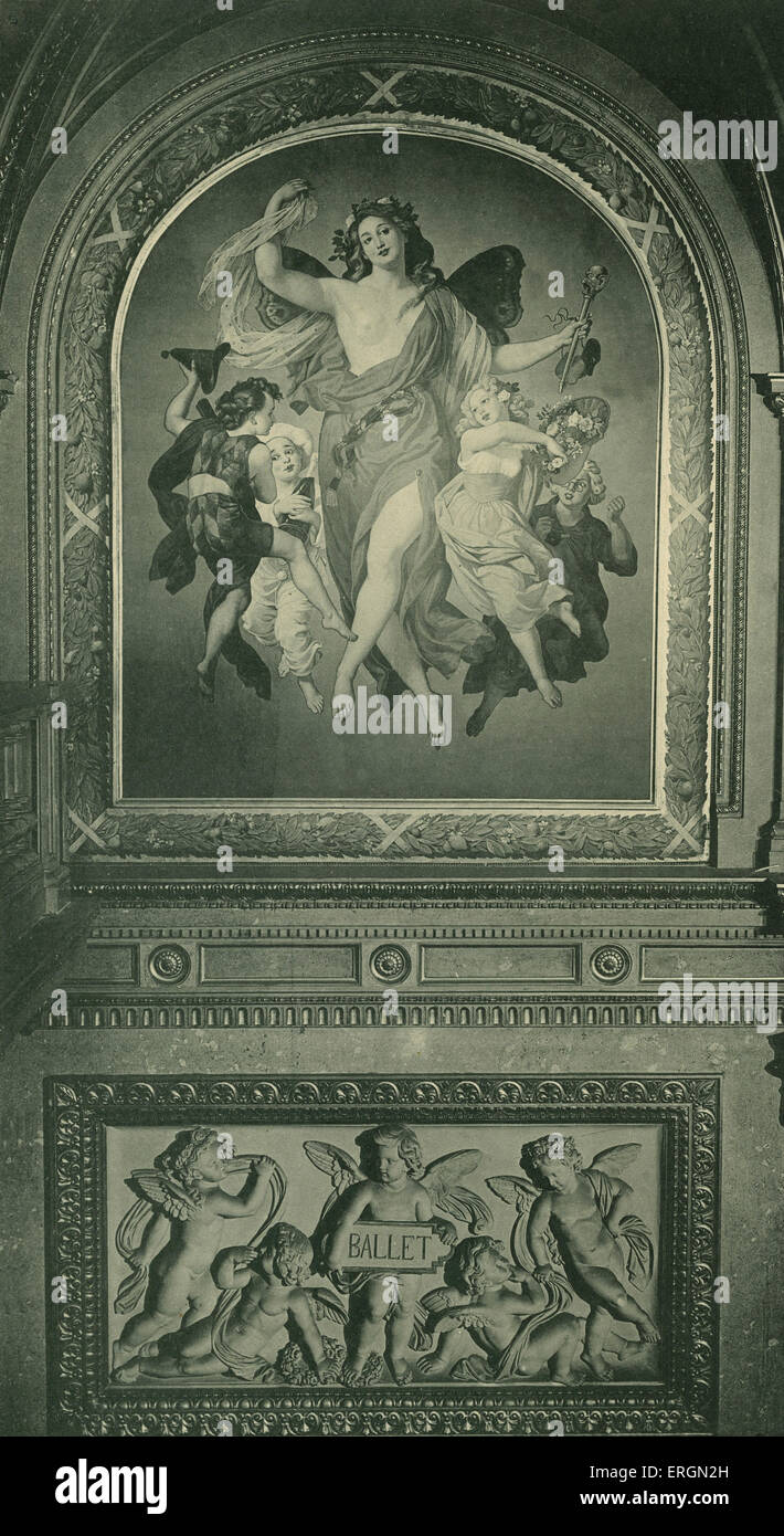 Fresco from Grand Opera House in Vienna on theme of Ballet ...