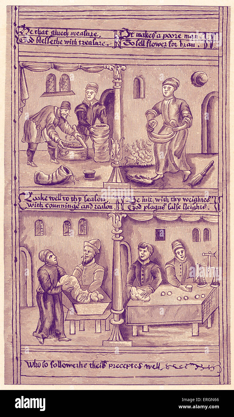 Medieval baker drawing hi-res stock photography and images - Alamy