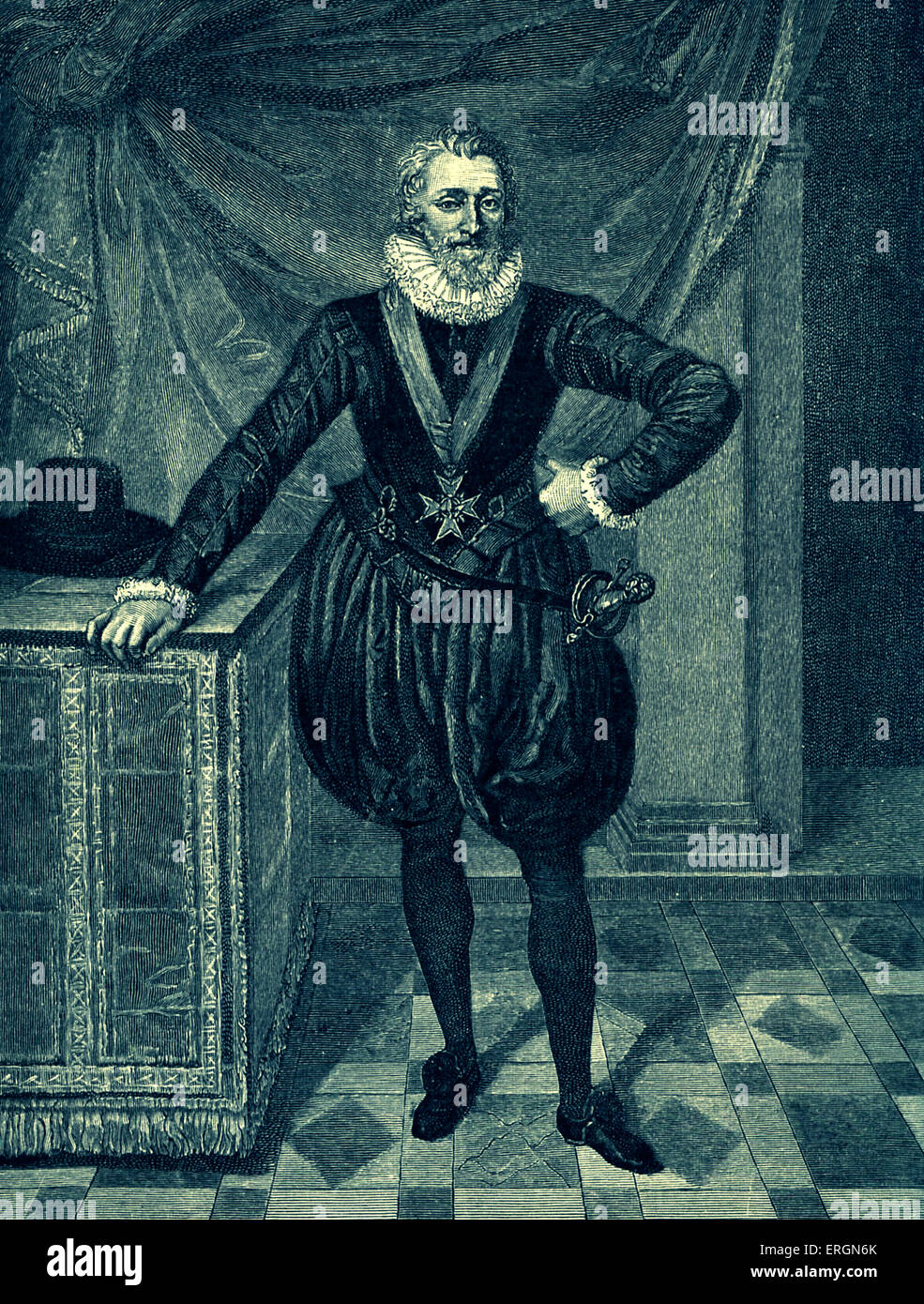 Henry IV of France (1589-1610), after a painting by Porbus the Younger ...