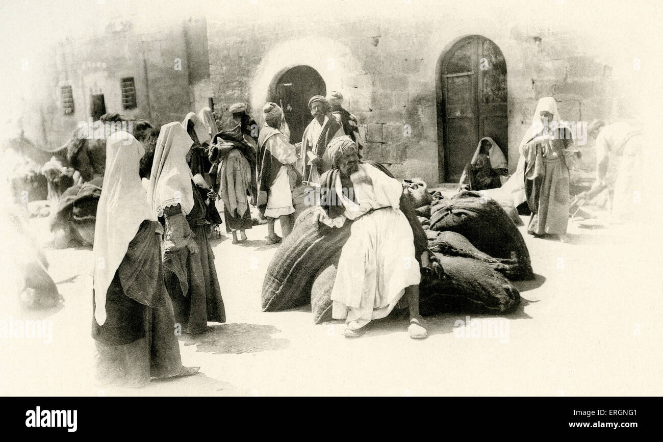 Men from Bethlehem in Jerusalem , Palestine 1894 Stock Photo - Alamy