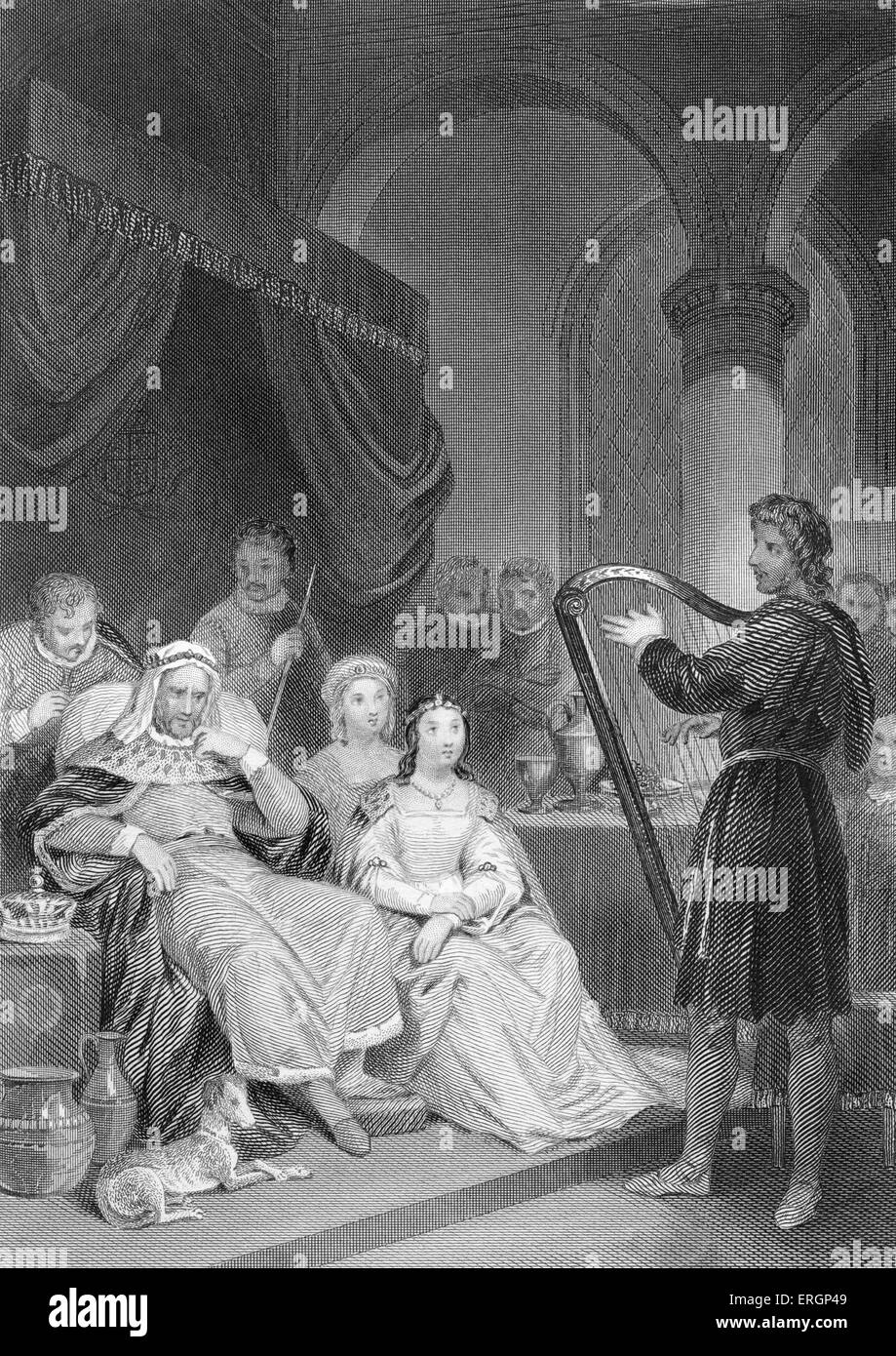 King alfred the great of britain Black and White Stock Photos & Images ...