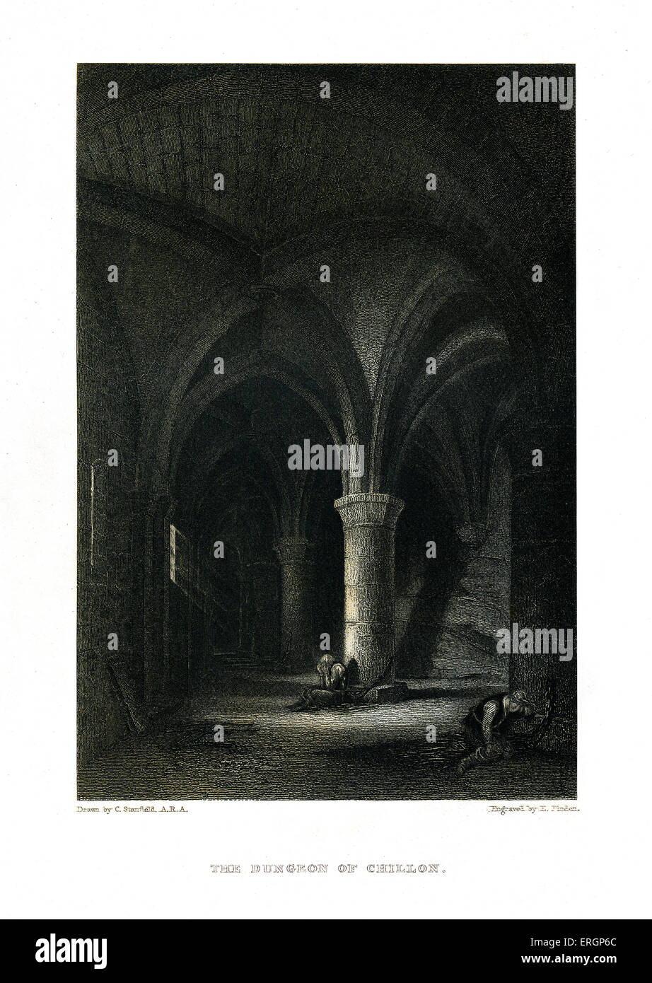 Illustration for Lord Byron's poem 'The Prisoner of Chillon' (1816 ...