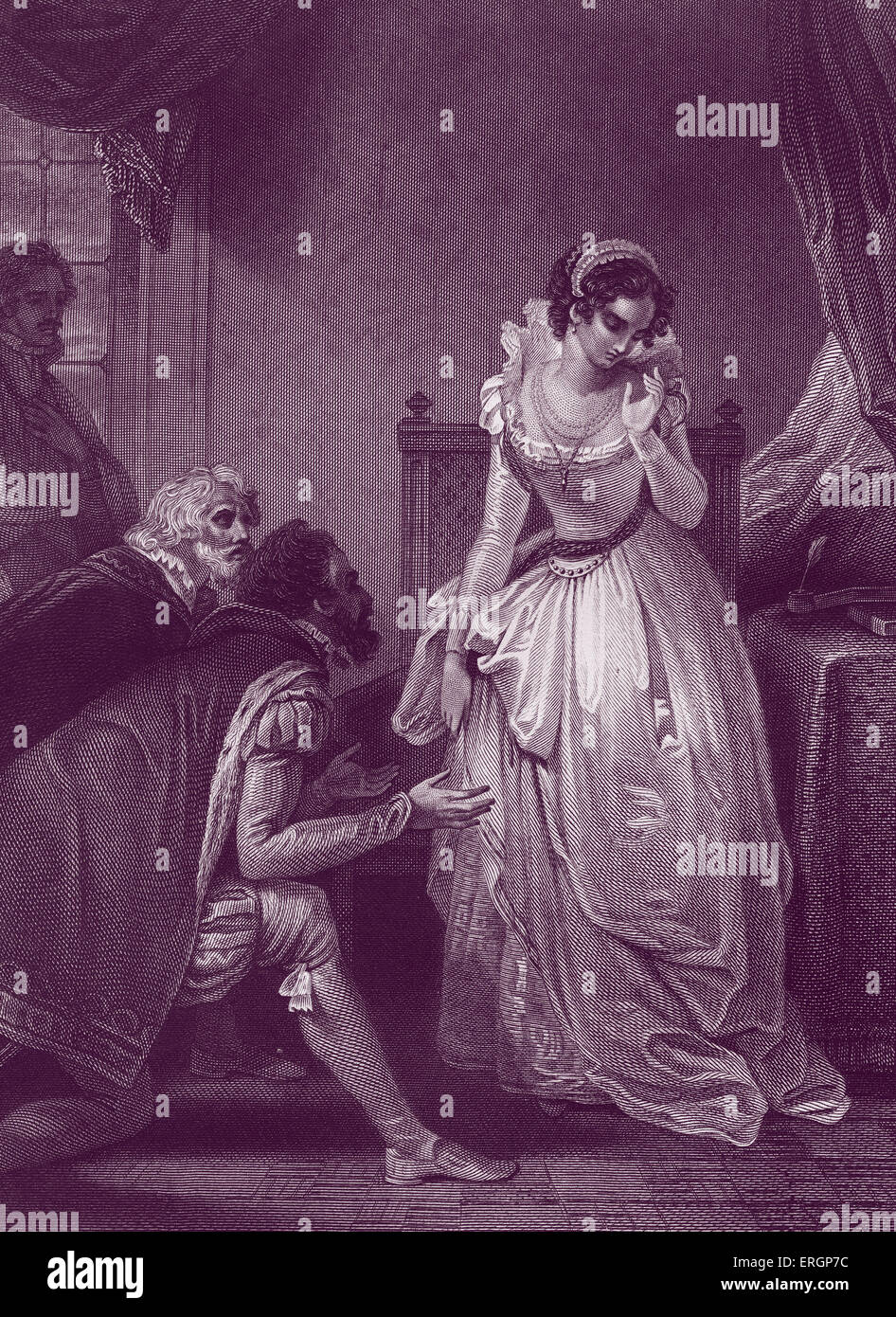 Lady Jane Grey declining the crown. Also known as the 'The Nine Days ...