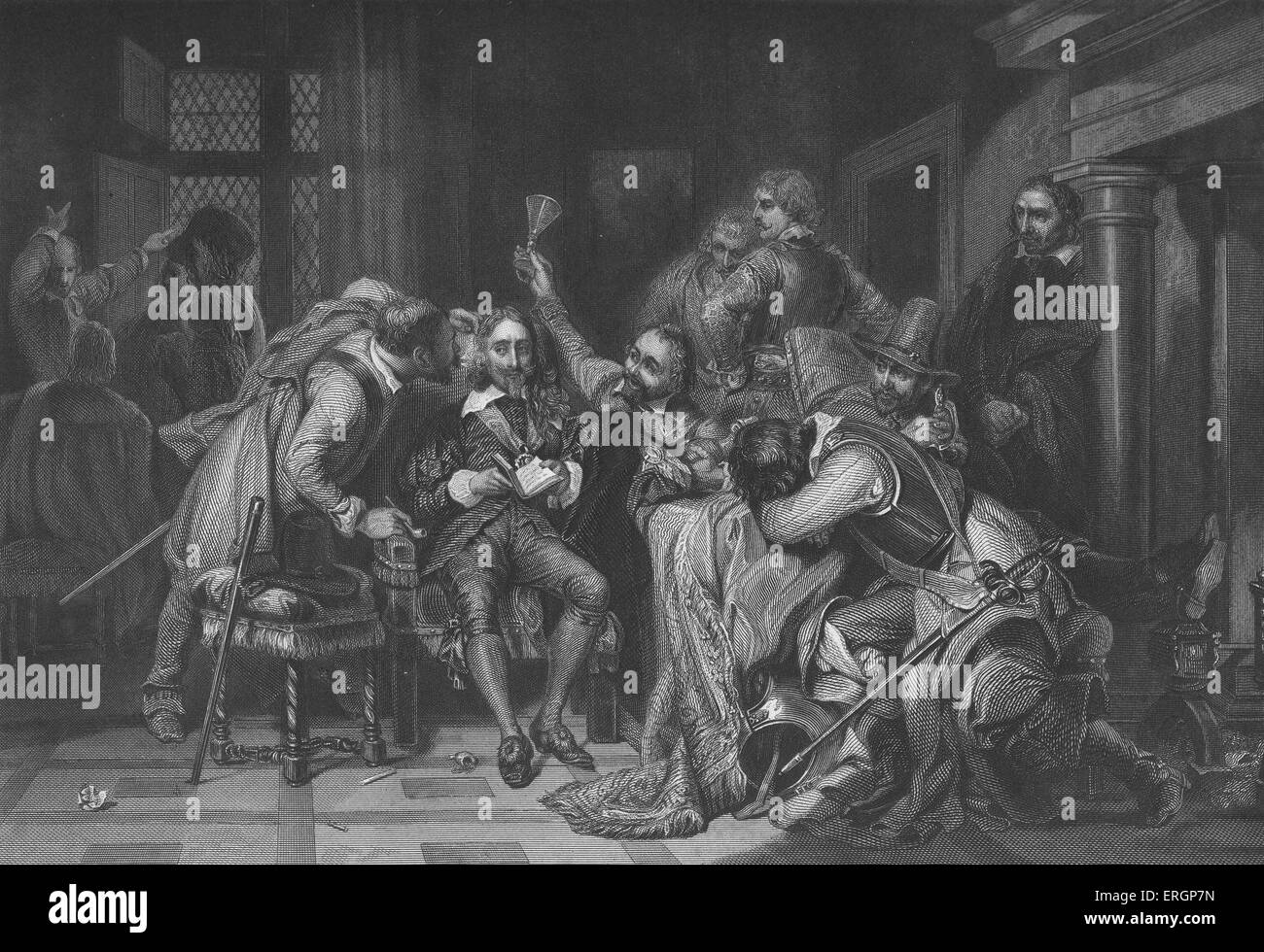 King charles i painting Black and White Stock Photos & Images - Alamy